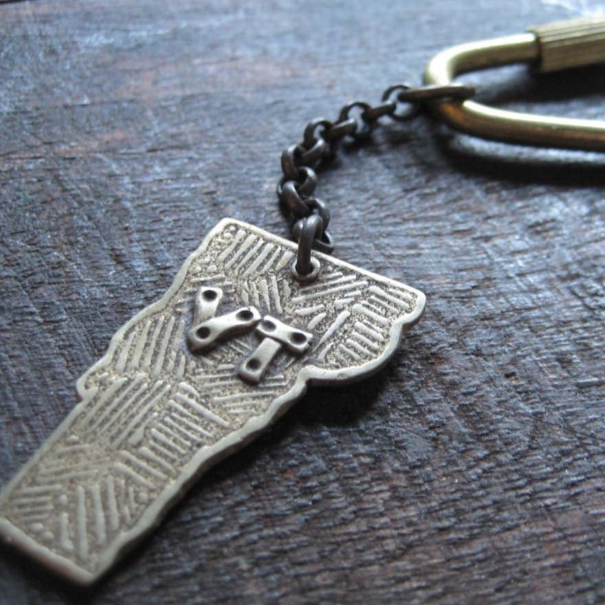 Brass Vermont Keychain – jenkahnjewelry